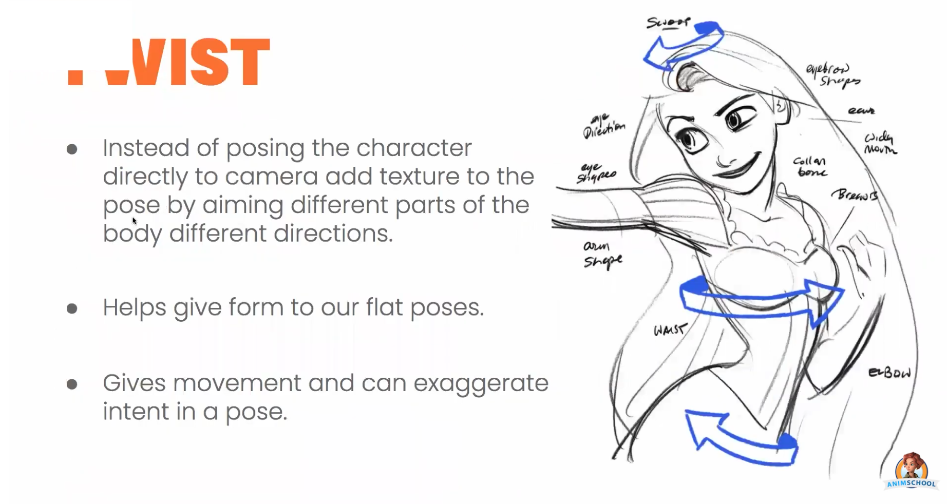 Dynamic Poses: Tilt, Rhythm, & Twist – AnimSchool Blog